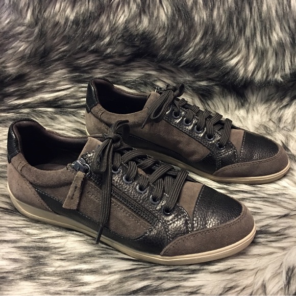 Geox | Shoes | Geox Respira Snake Print Lace Up And Zipper Closure ...